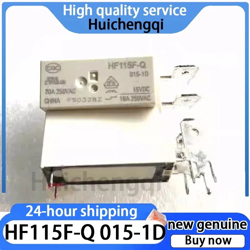 Реле HF115F-Q 015-1D 15VDC 6-pin 2-pin 20A