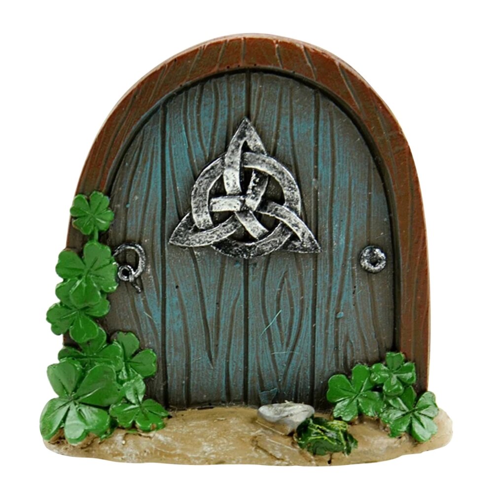 Fairy Door for Trees Miniature Garden Outdoor Decor Accessories Yard Art Sculpture Decoration Kids Room Wall