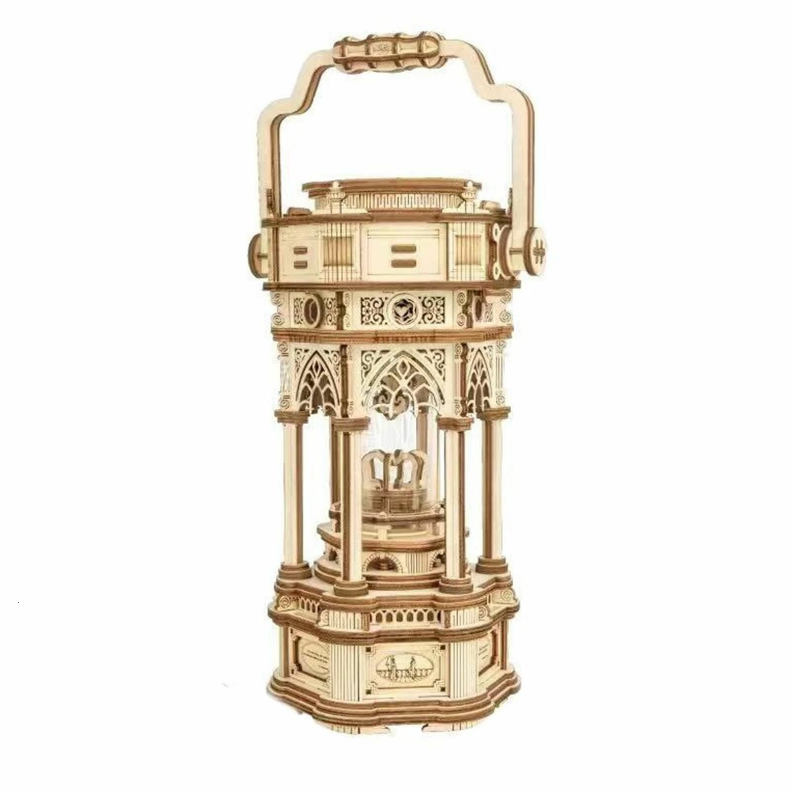 Деревянный 3D пазл музыкальная шкатулка, - AMK61 Виктория Ланте