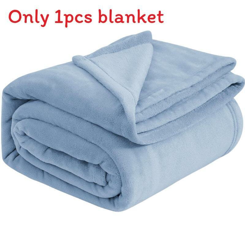 Плед ультра мягкий плюшевый с модным дизайном для спальни и гостиной sky blue