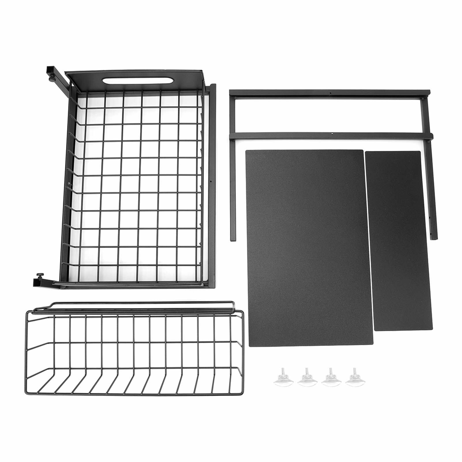 Органайзеры под раковину и выдвижной шкаф для хранения, органайзер-корзина, 2-уровневый стеллаж для хранения под ванной комнатой для ванной комнаты, кухни, черный