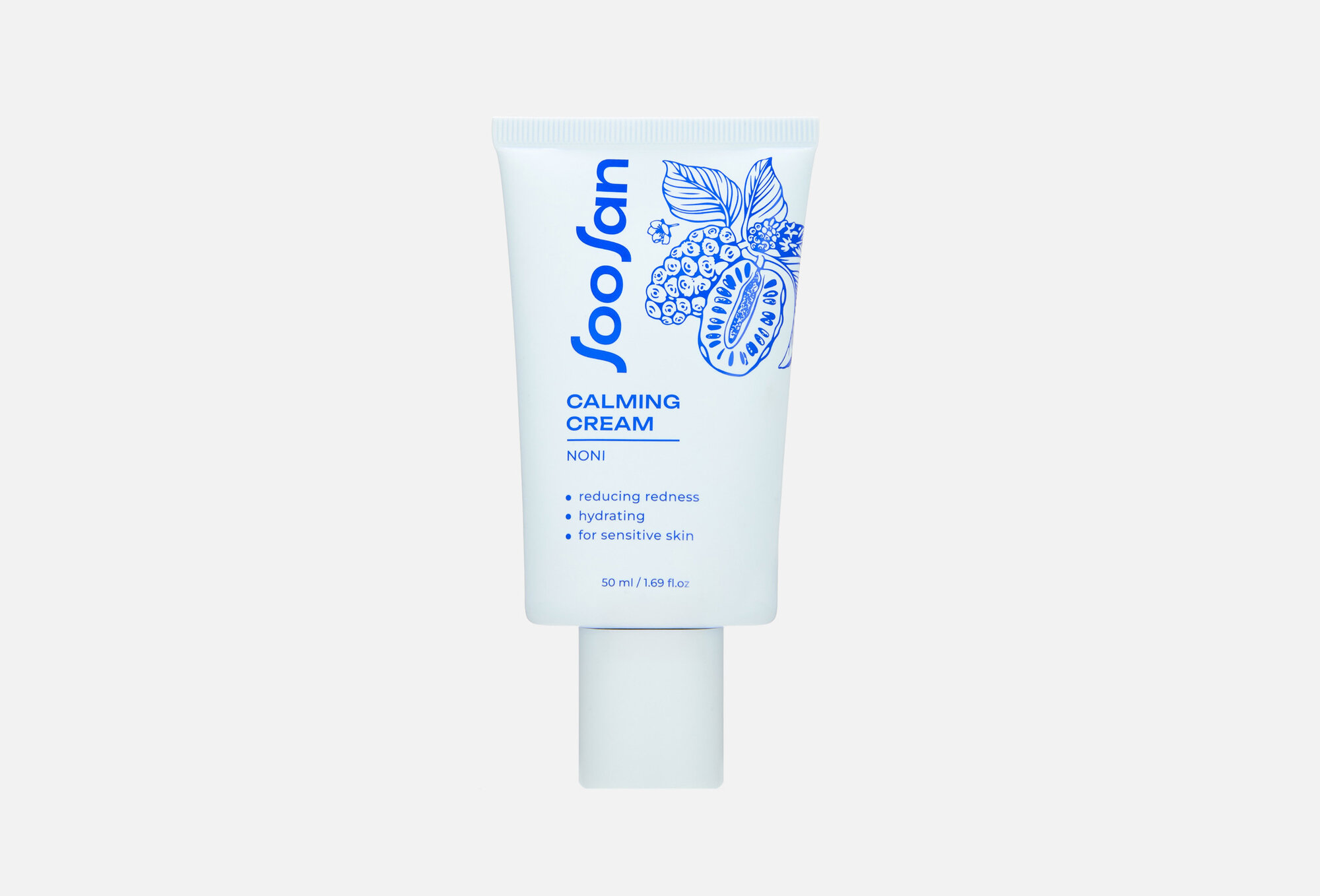 Успокаивающий крем для чувствительной кожи лица SOOSAN Calming Noni 50 мл