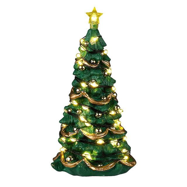 Фигурка Рождественская Ель в парке Вейл 13 см подсветка, на батарейках, Lemax, 54525-lemax