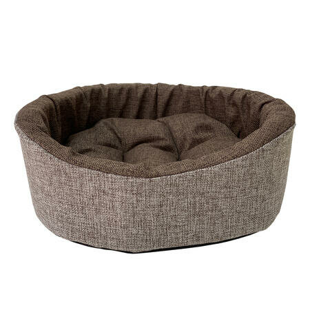 HOMEPET Жаккард Wool #3 57 см х 45 см х 20 см лежак коричневый для домашних животных