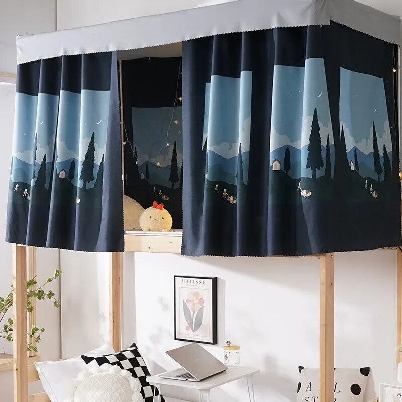 Москитная сетка для кровати, 100% полиэстер, W200 X L135cm (1pc), Темно-синий