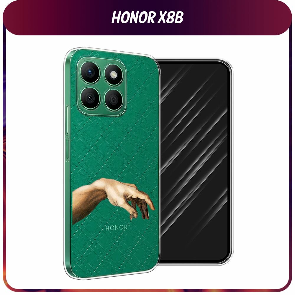 Чехол на Honor X8B / Хонор X8B с принтом Creazione di Adamo 1, прозрачный