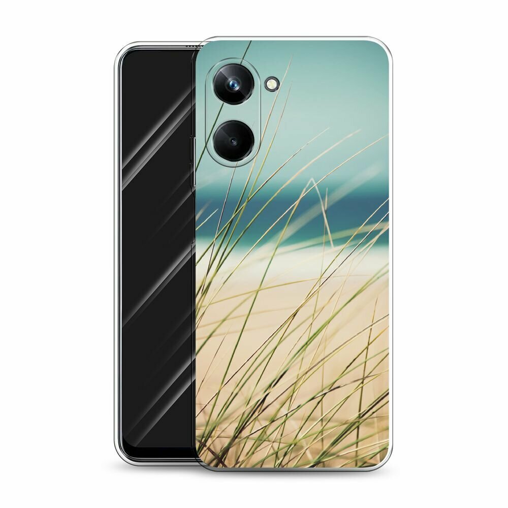 Чехол на Realme 10 Pro / Реалми 10 Про с принтом "Морской пляж" — фото 1