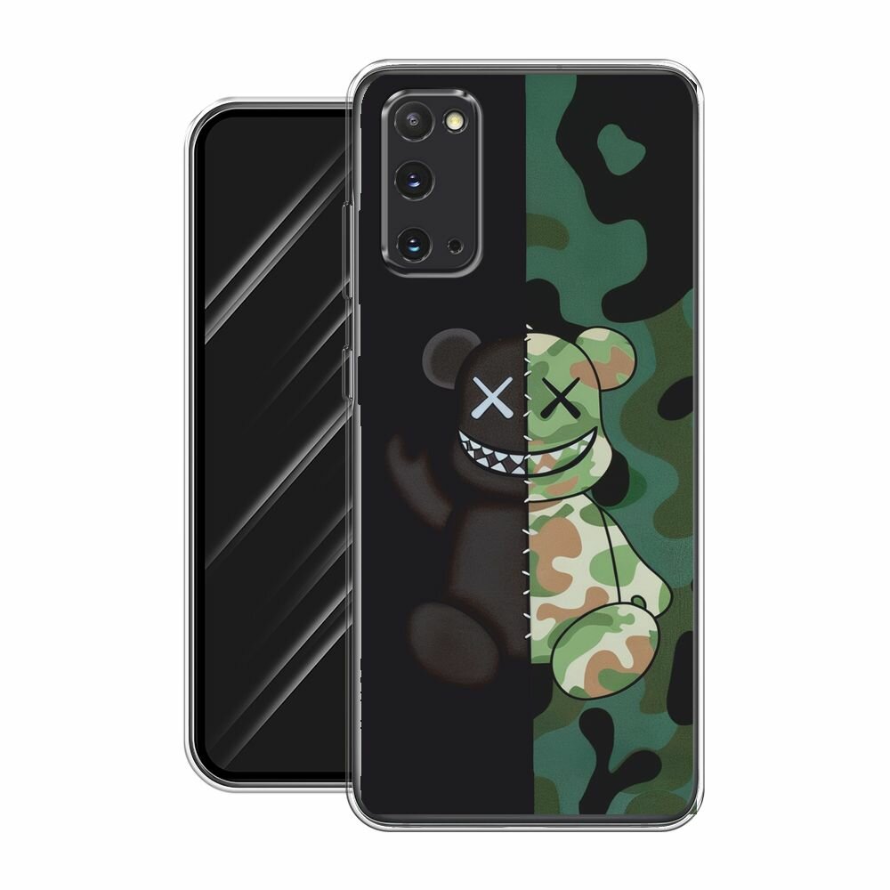 Чехол на Samsung Galaxy S20 / Самсунг Гэлакси S20 с принтом "KAWS 23 февраля 1" — фото 1