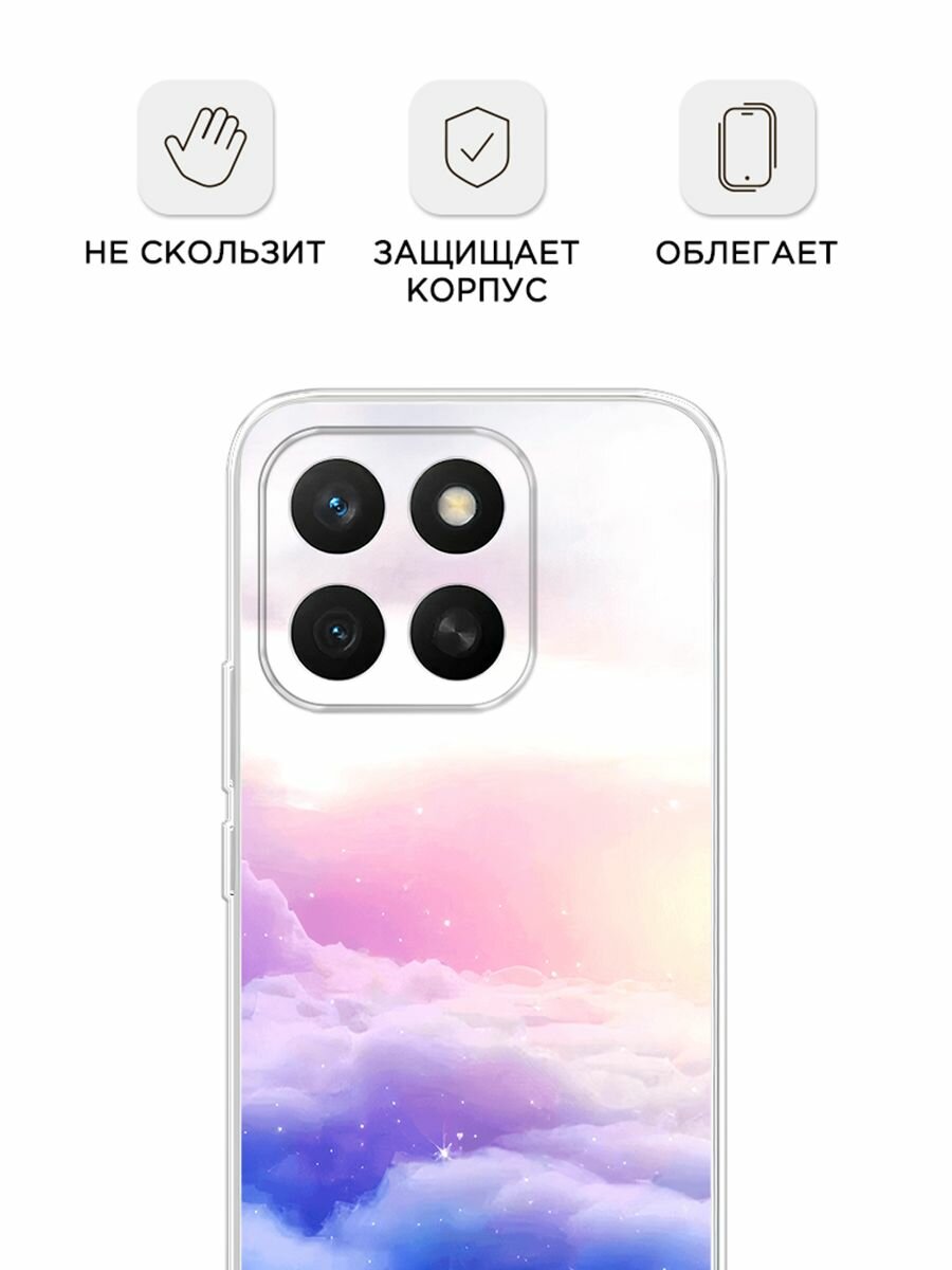 Силиконовый чехол на Honor X8c / Хонор X8c с принтом "Небеса" — фото 1