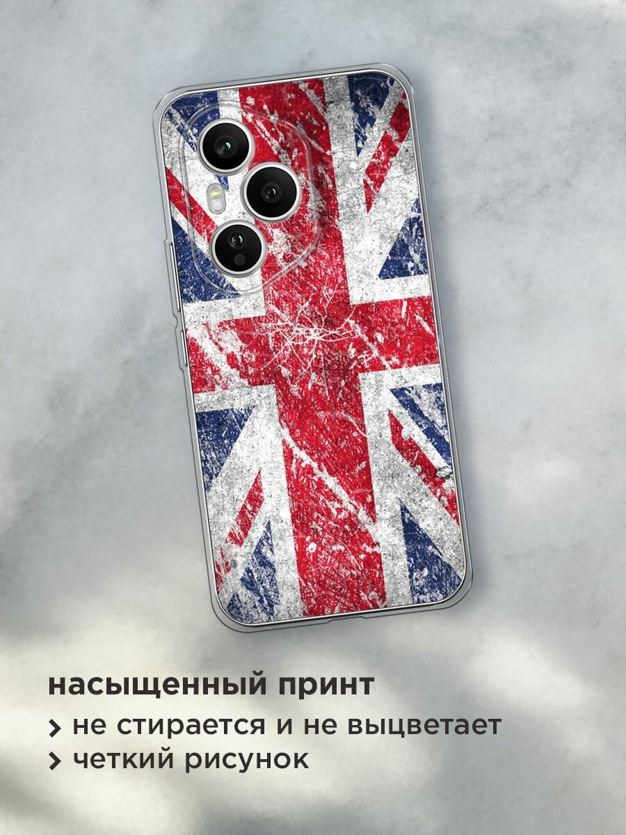 Чехол на Honor 400 Pro / Хонор 400 Про с принтом "Флаг британский" — фото 1