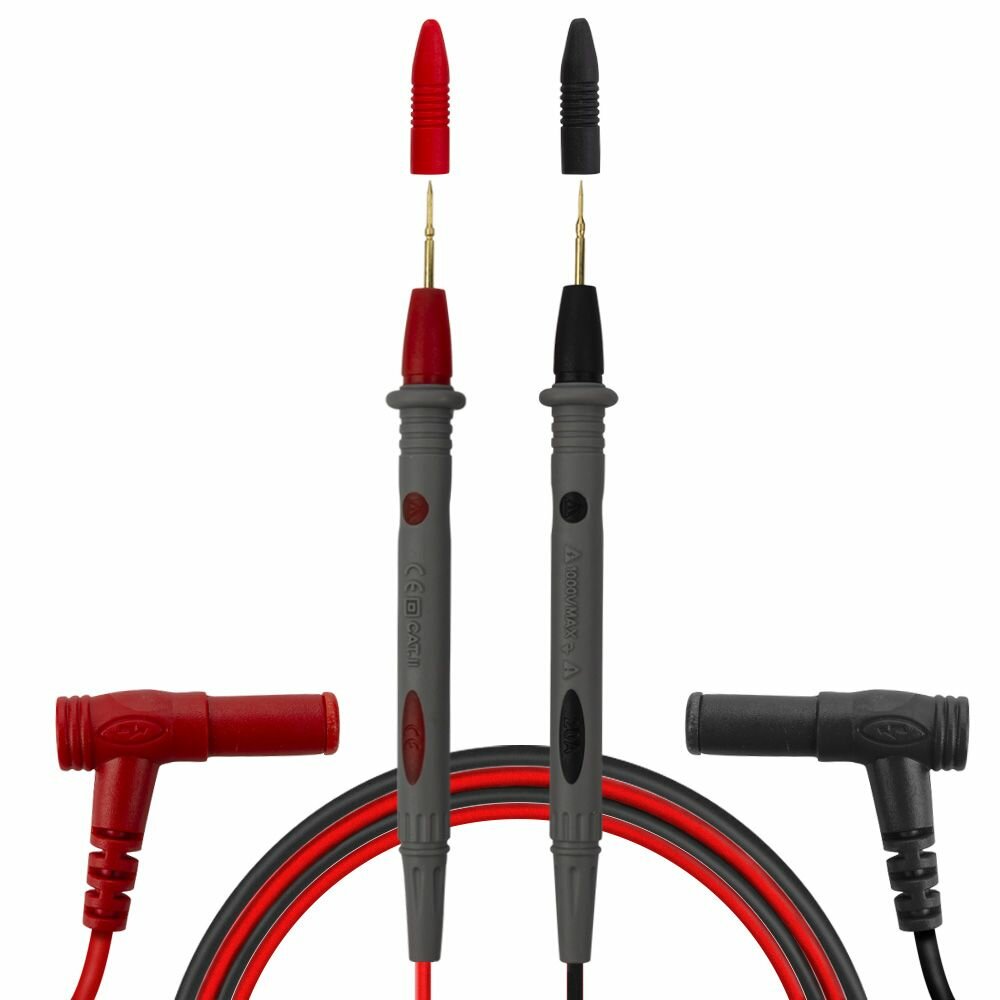 42,9 дюйма PT1006 20A позолоченные щупы для мультиметров Тестовый щуп для мультиметра для автомобильных электрических испытаний