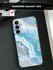Чехол на Samsung Galaxy A24 / Самсунг Галакси A24 с принтом "Нежно-голубой мрамо...