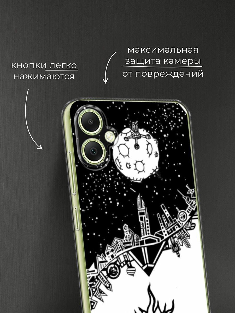 Чехол на Samsung Galaxy A05 / Самсунг Галакси A05 с принтом "Инь янь геометрия" — фото 1