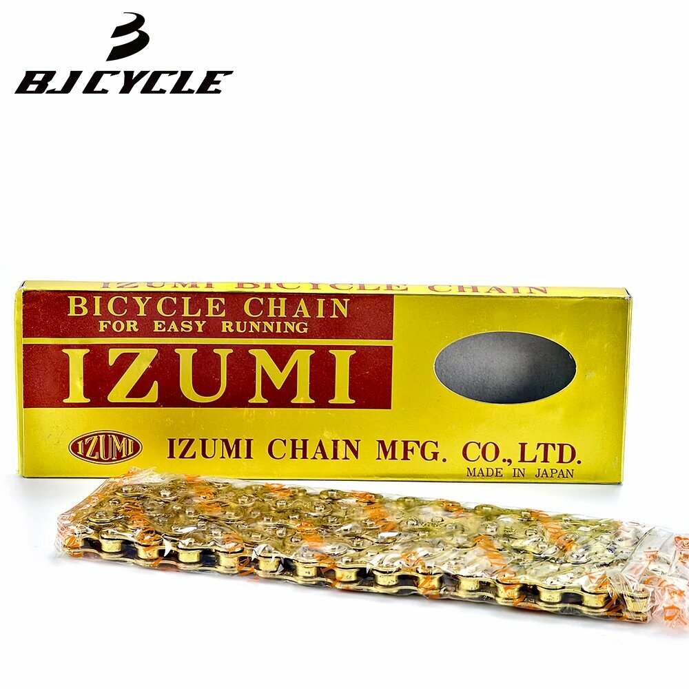 Цепь Fixie Japan IZUMI 1/2*1/8*100L gold