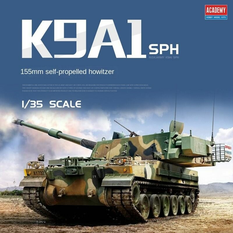 ACADEMY AC13561 1/35 ROK армия K9A1 155mm самоходная гаубица модель комплект