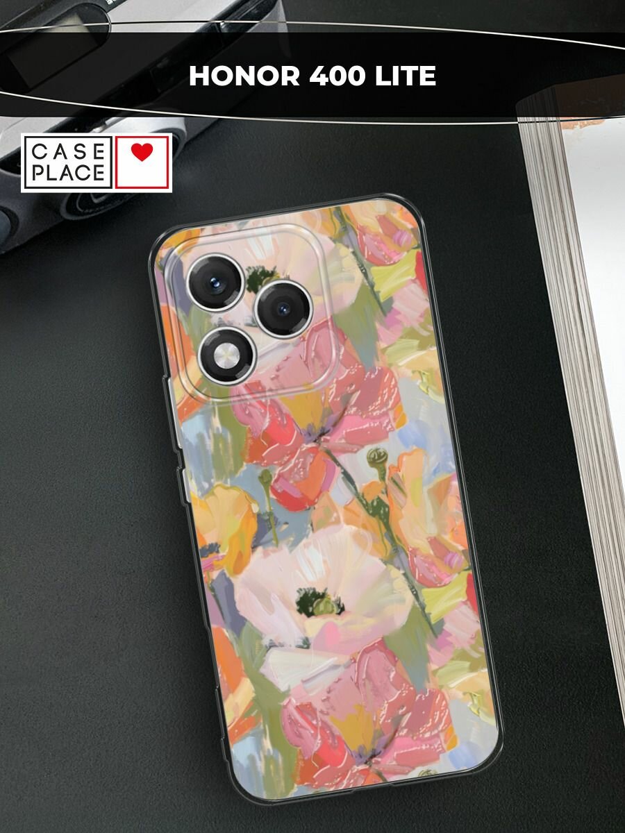 Чехол на Honor 400 Lite / Хонор 400 Лайт с принтом "Акварельные анемоны"