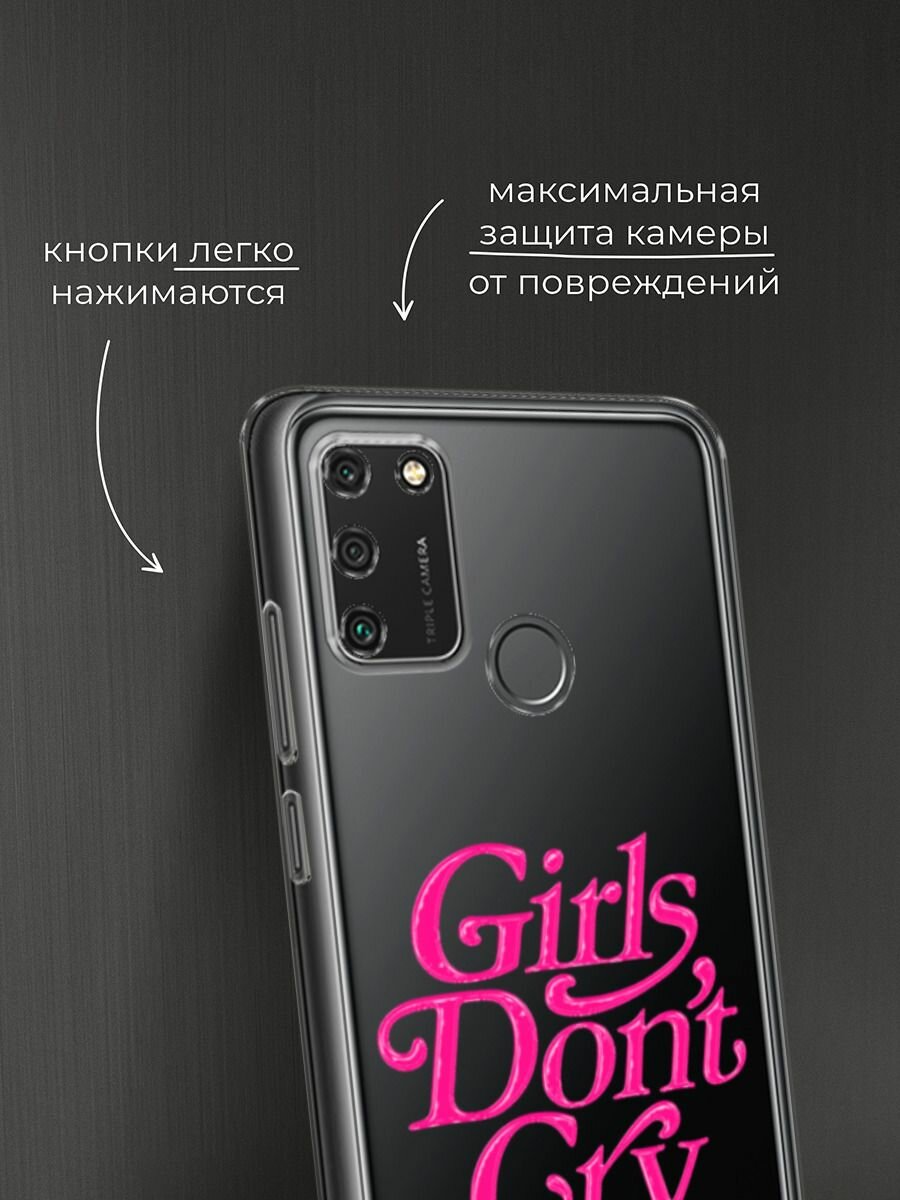 Чехол на Honor 9A / Хонор 9А с принтом "Девочка не плачь" — фото 1