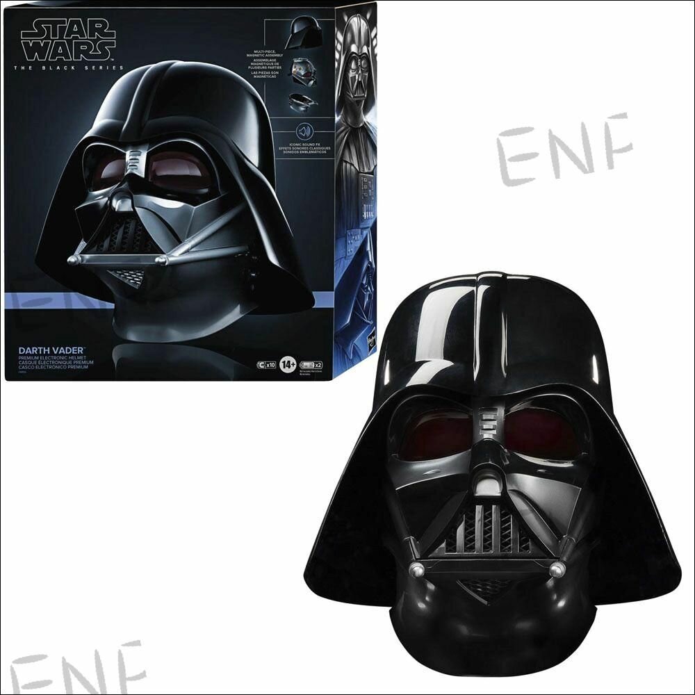 Hasbro Электронный шлем премиум-класса для Дарта Вейдера из серии "Звездные войны: Черная серия" : Коллекционный предмет Оби-Вана Кеноби