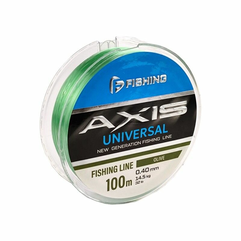 F-FISHING Леска Axis Universal Line Olive 100м 0,40мм 14,5кг 32lb