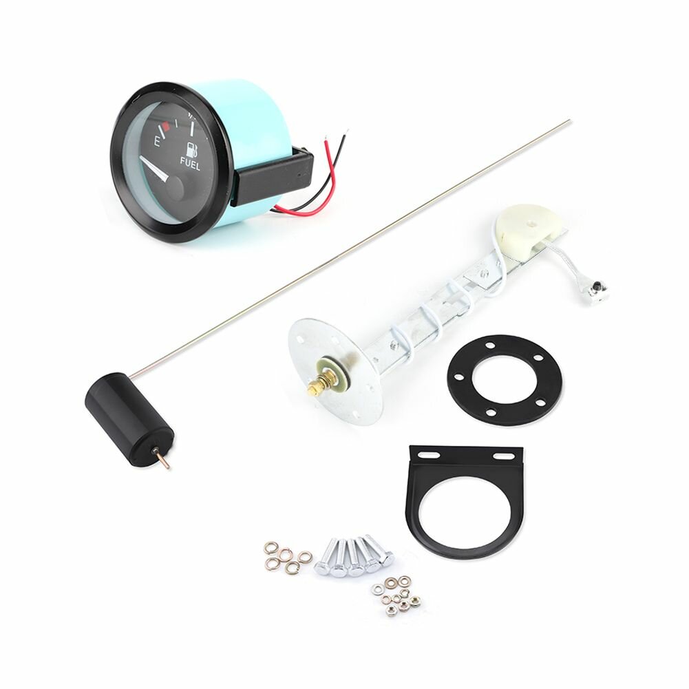 Универсальный автомобильный датчик уровня топлива 52 мм, светодиодный цифровой дальномер E-1/2-F с датчиком топлива