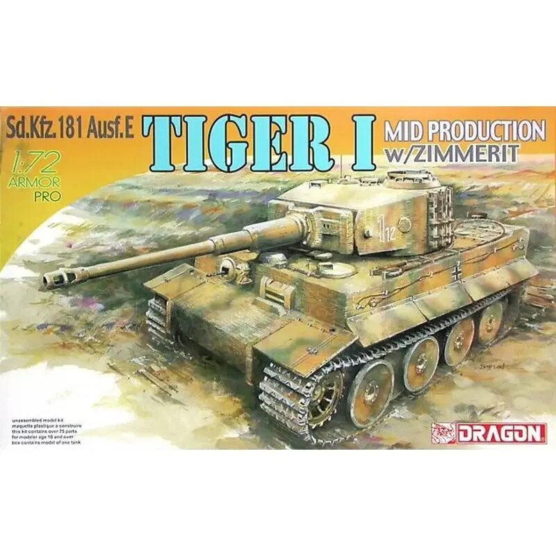 Модель танка Tiger I DRAGON 1/72, Мужской