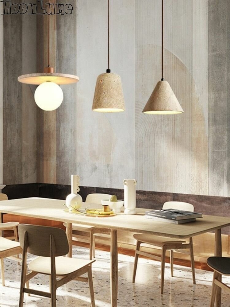 Креативная люстра из натурального камня