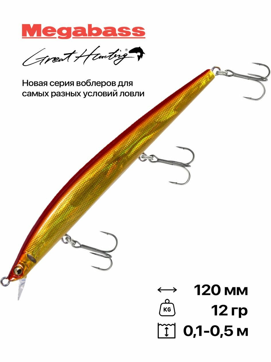 Воблер Megabass GH 120, 120 мм, 12 гр, #GG Akakin