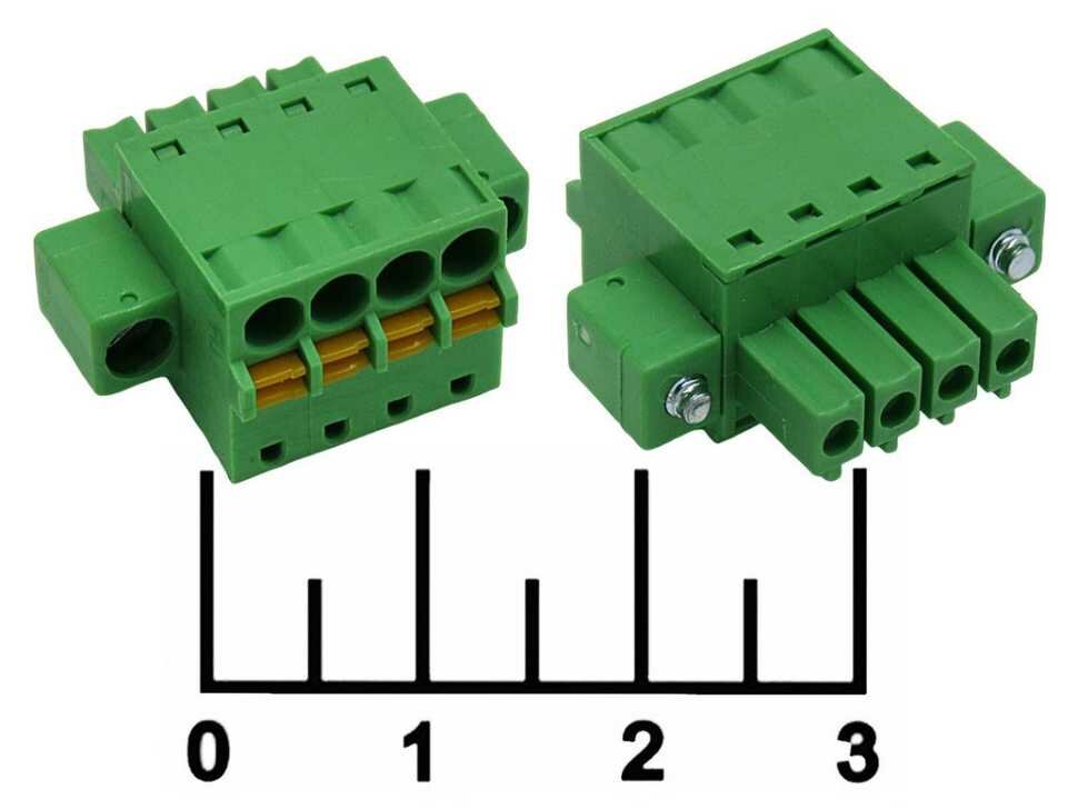 Клеммник разрывной 4pin 3.5мм гнездо 15EDGKDM-3.5-04P-14-00A(H)