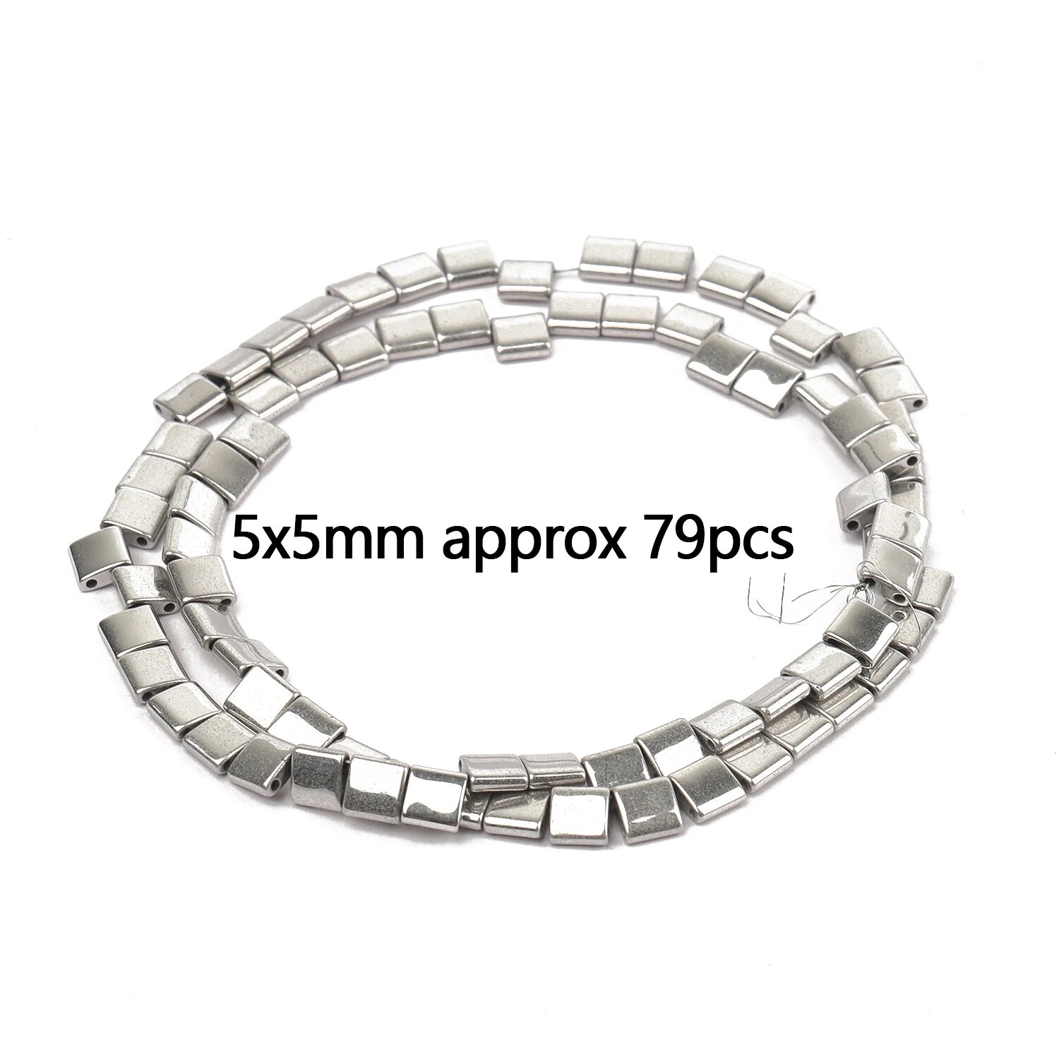 Гематитовые бусины TANANTA белые для ювелирных изделий type14-5x5mm