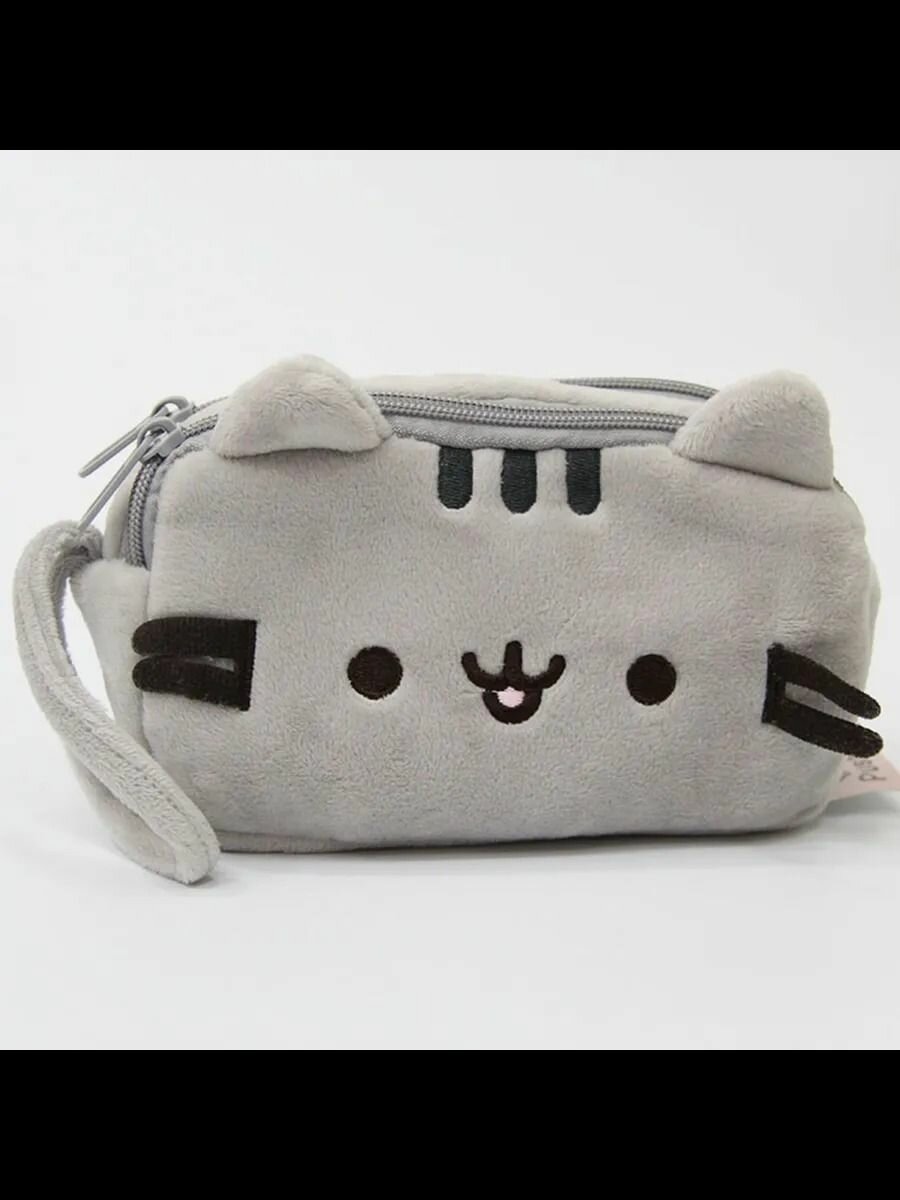 Плюшевый пенал - мягкий кот y2k