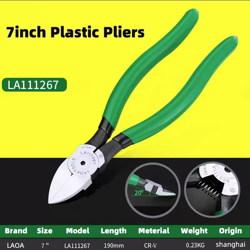 LAOA Прецизионные Диагональные Плоскогубцы 4,5/5/6 Дюймов, Электрические Резаки Из Хром-ванадиевой Стали