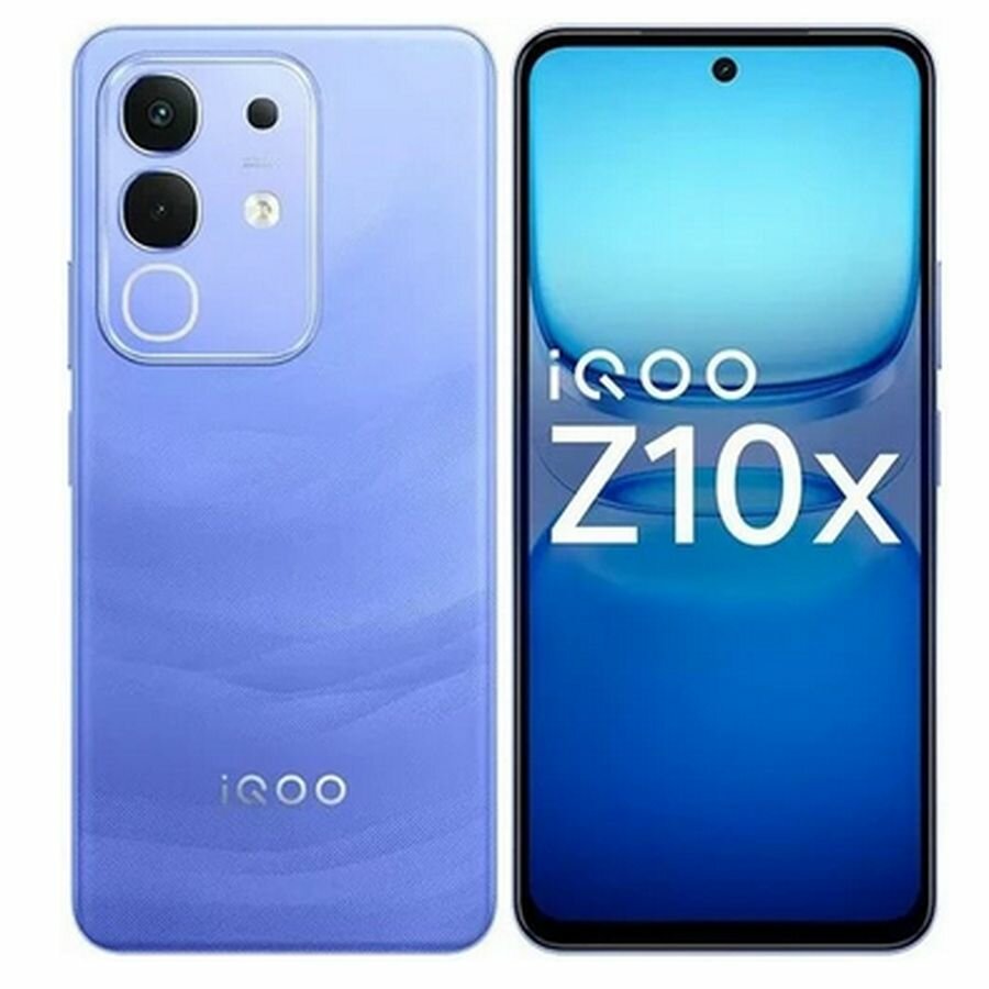 6,72" Смартфон Vivo iQOO Z10x 8/128 ГБ (6935117898858) 2025, голубой