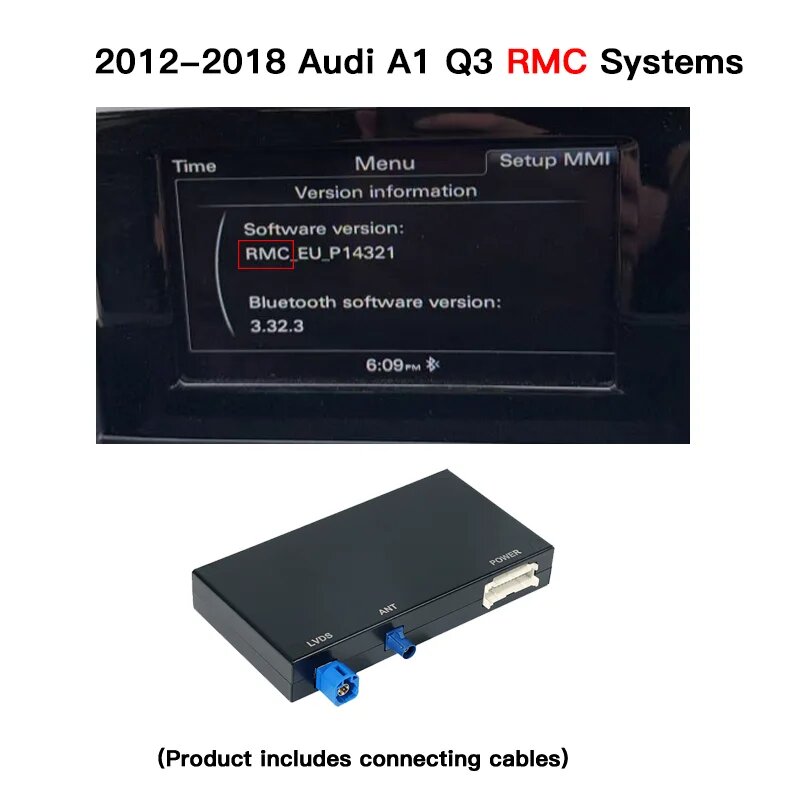 Carplay для Audi A1 Q3 2012-2018, A1 Q3 RMC systems