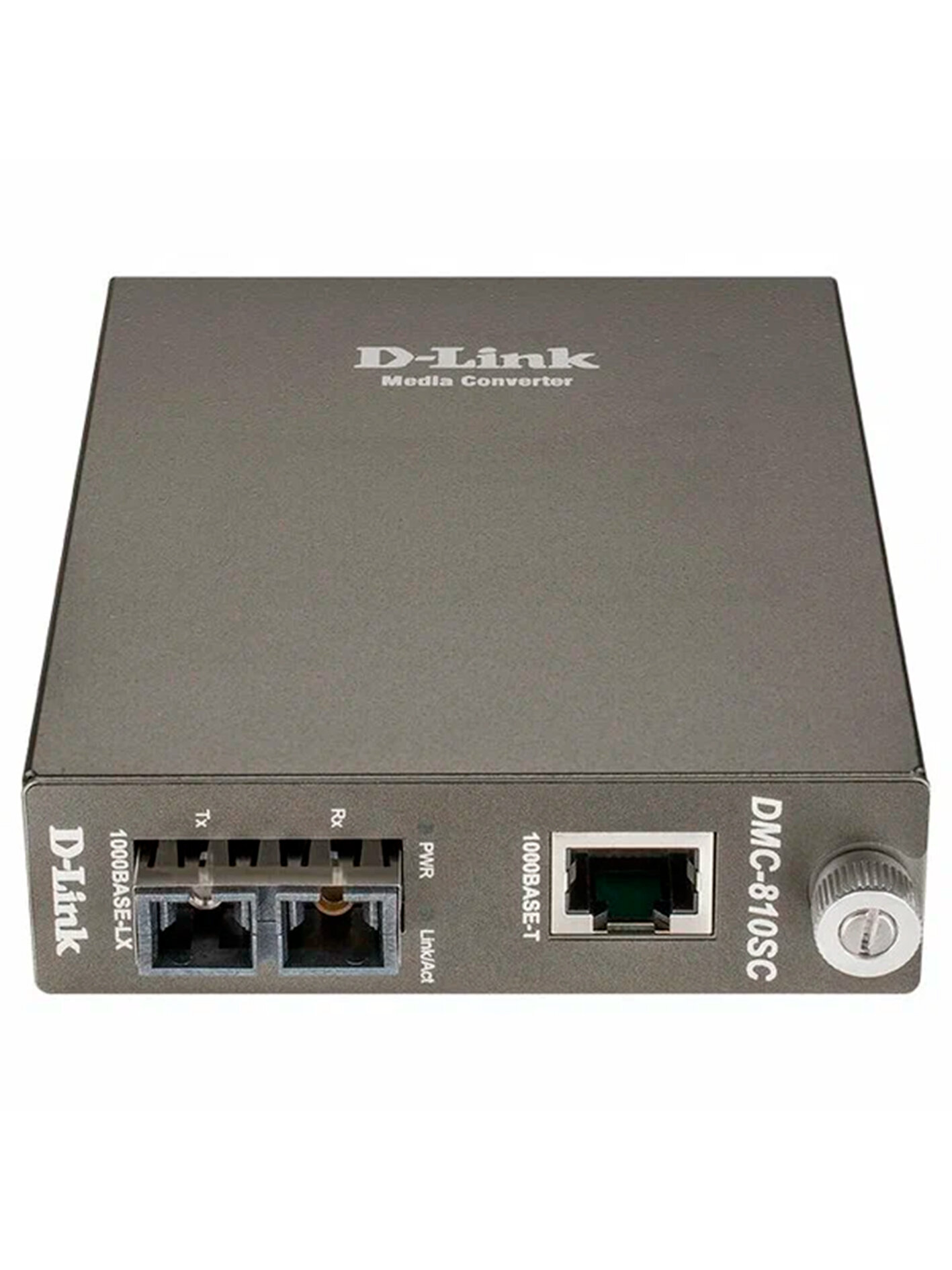 Медиаконвертор D-Link DMC-810SC, RJ-45, 1Гбит/с, одномодовый, крепление на стену