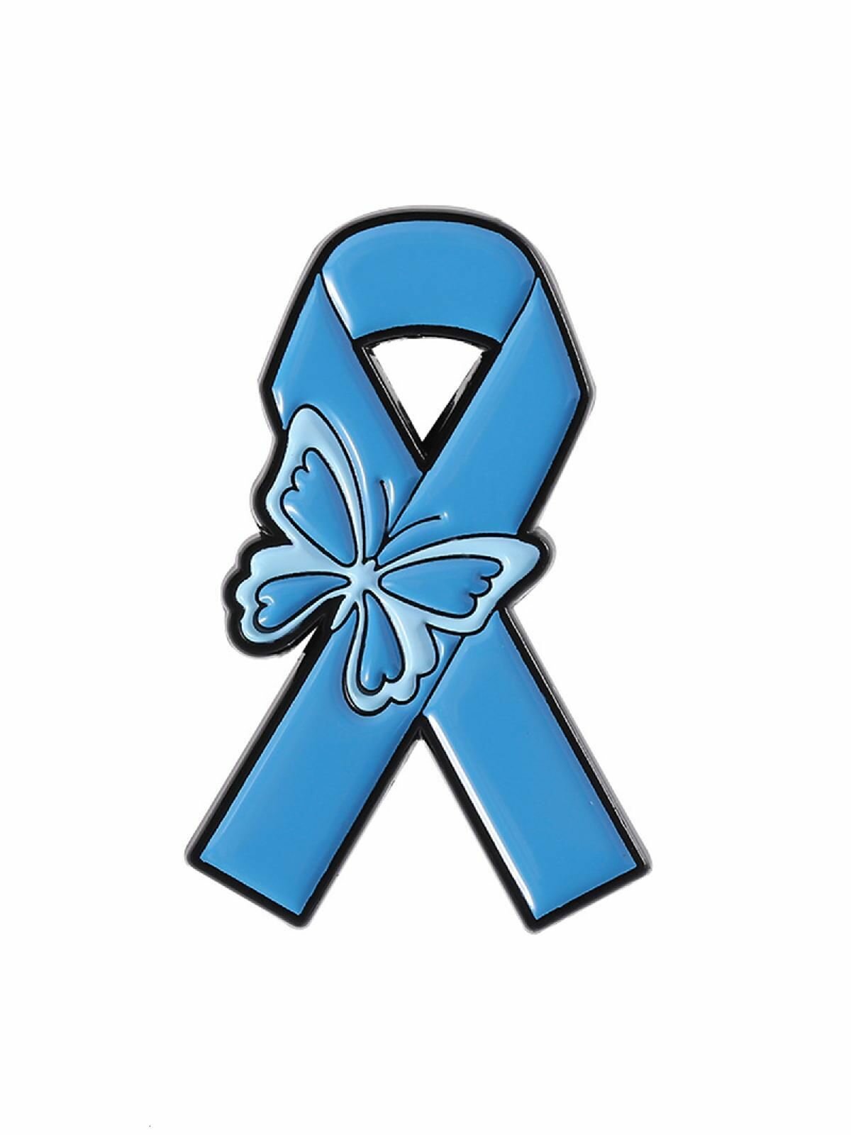 Брошь-лента "Цветок бабочки", - D