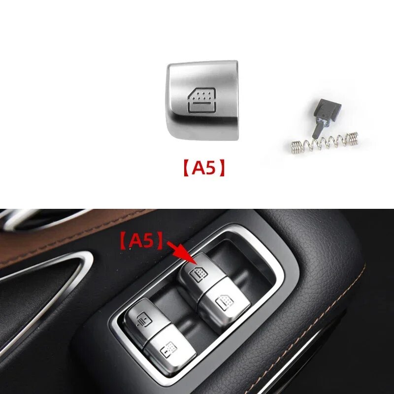 Для Mercedes-Benz W205 W253 W213 W222 C E Class GLC 4-дверный седан: Переключатель стеклоподъемника 2059056800 2059056811 2229052203