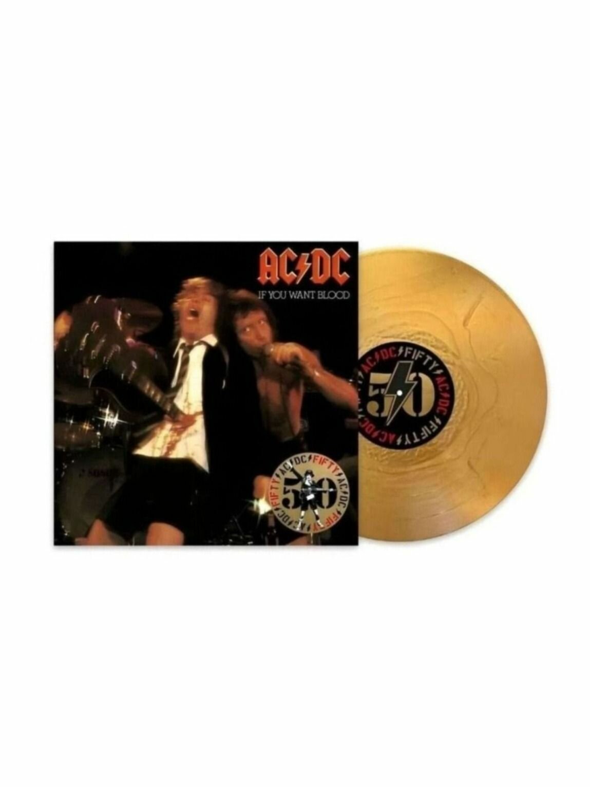 Виниловая пластинка AC/DC - If You Want Blood You've Got It Vinyl, Album, Special Edition, Stereo, Gold, 180g, 50th Anniversary,