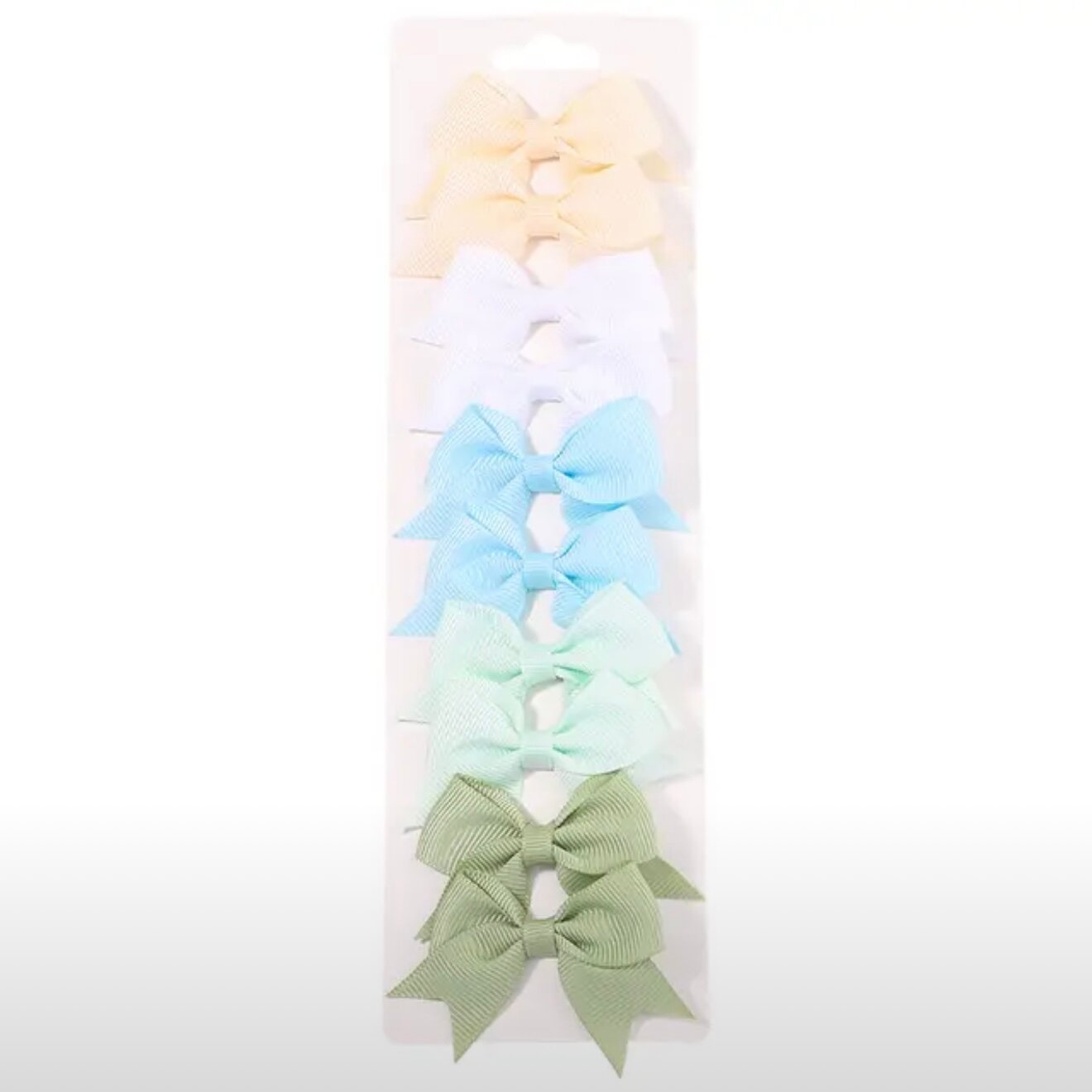 Набор заколок-зажимов Katibaby Бантики, для девочек, разноцветные, 10 штук