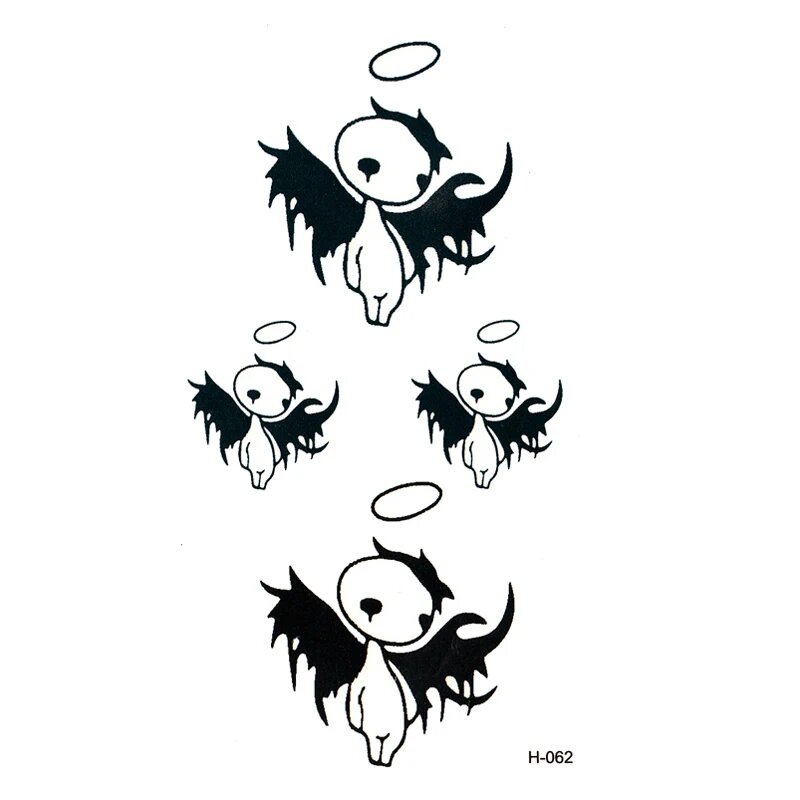 Плачущий ангел, водонепроницаемые временные татуировки, мужская душа небес, временная татуировка в стиле Харадзюку, временная татуировка из хны, рукав