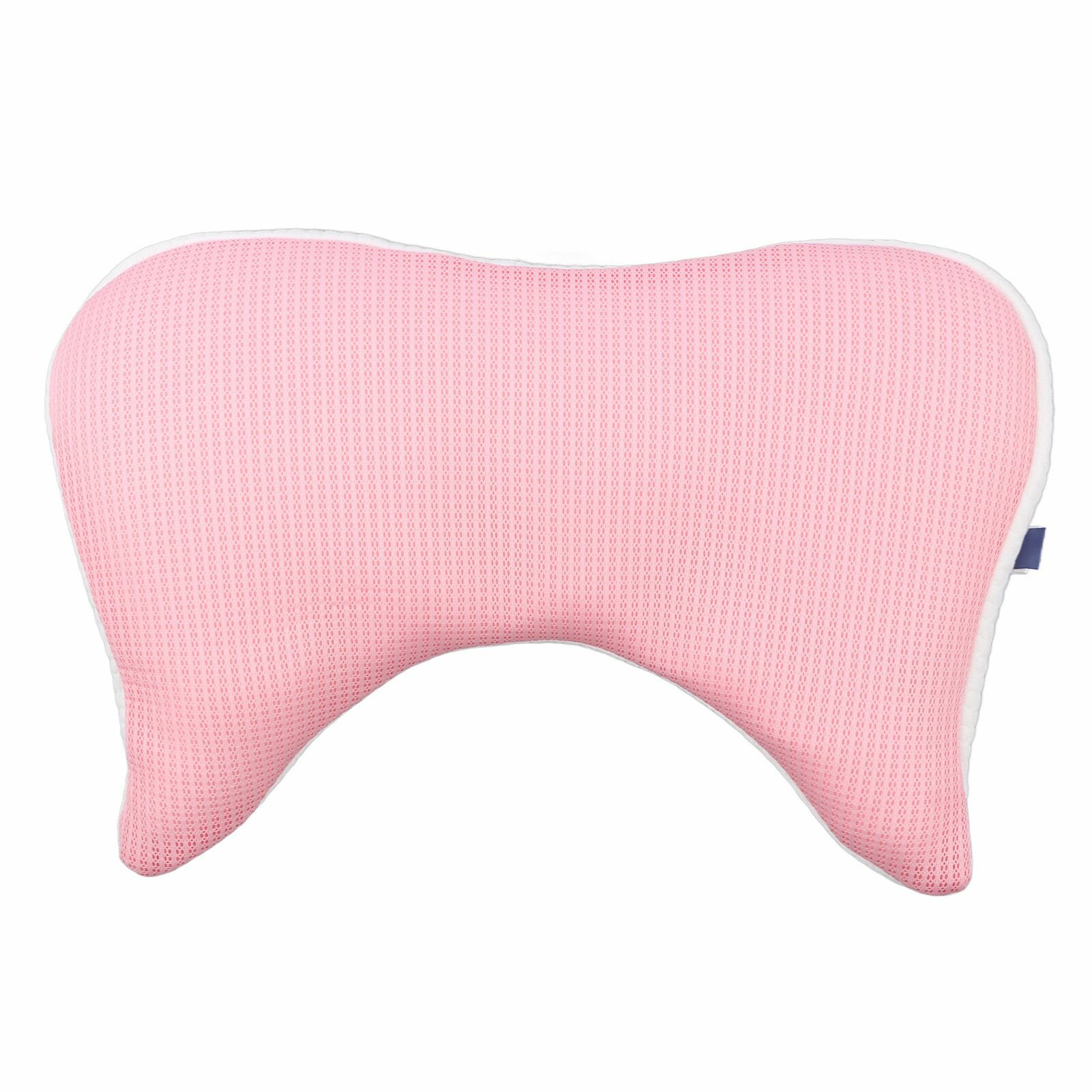 Подушка-позиционер для кормления ребенка наклоном 30 градусов, дышащая клиновидная подушка для грудного вскармливания, розовая