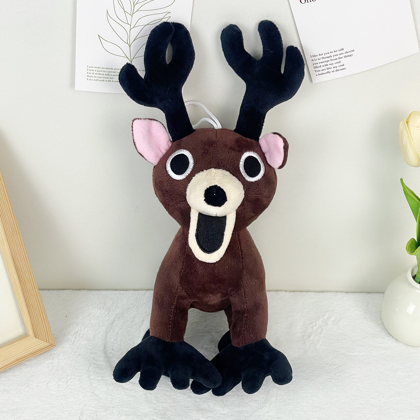 Плюшевая игрушка，Поза лежаКукла-лосьплюшевая игрушка，30*16cm