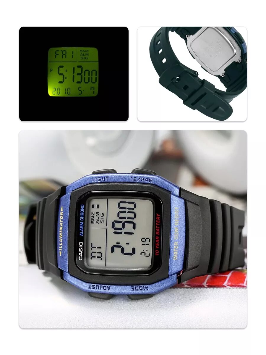 Наручные часы CASIO, зеленый — фото 1
