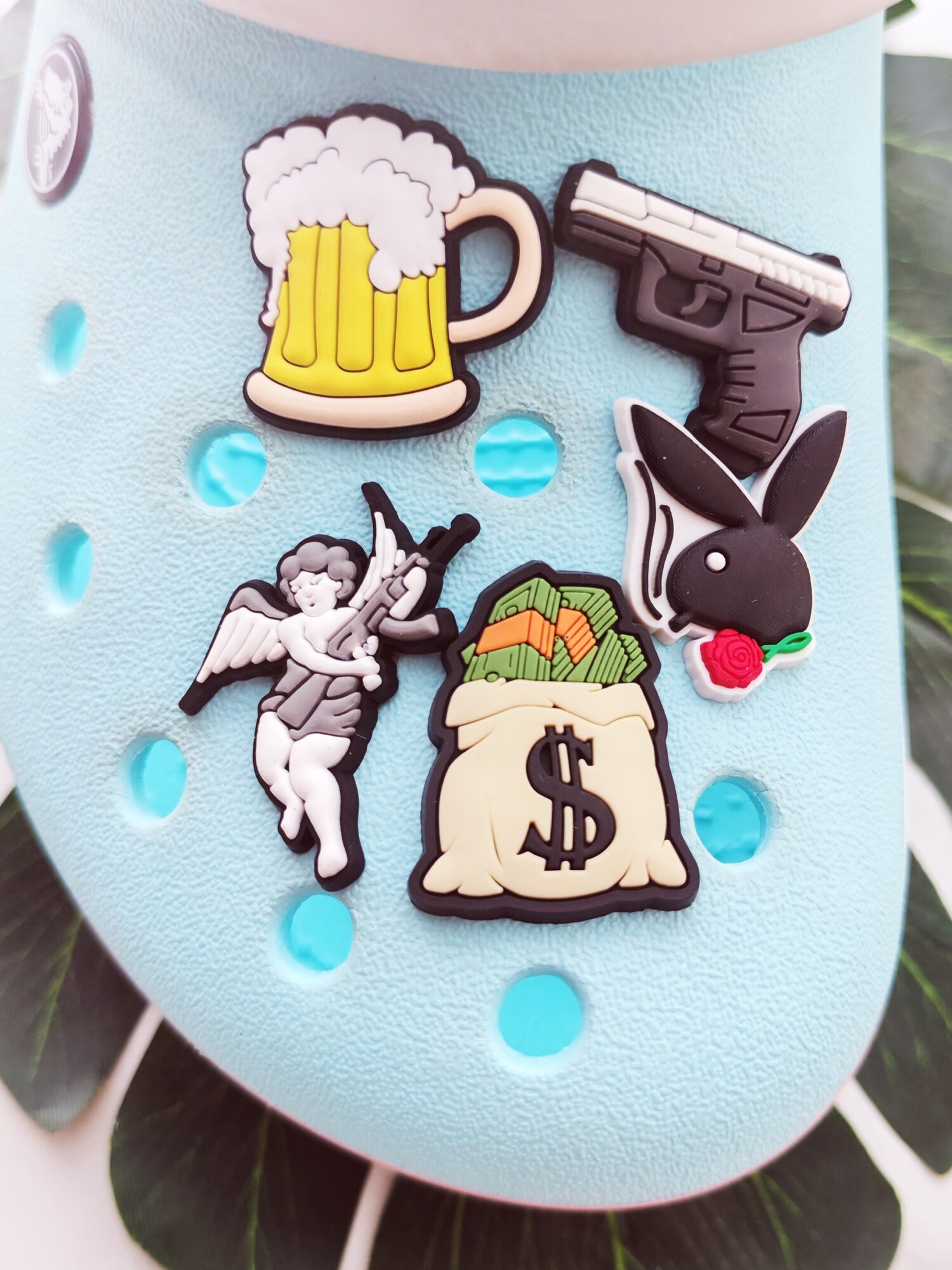 Джибитсы на Crocs для мужчин крутые клипсы деньги