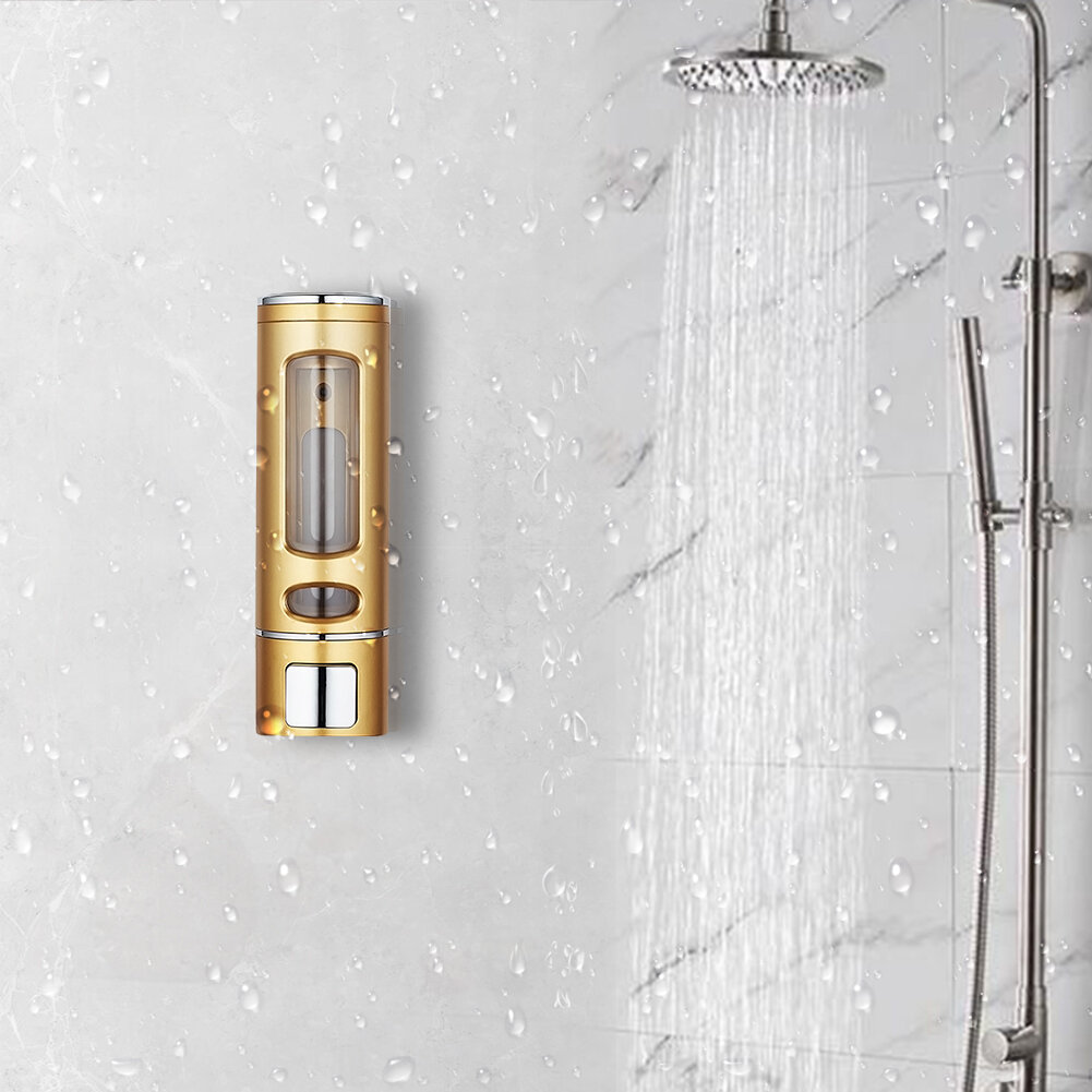 400ml Wall Mount Manual Soap Dispenser for Kitchen and Bathroom