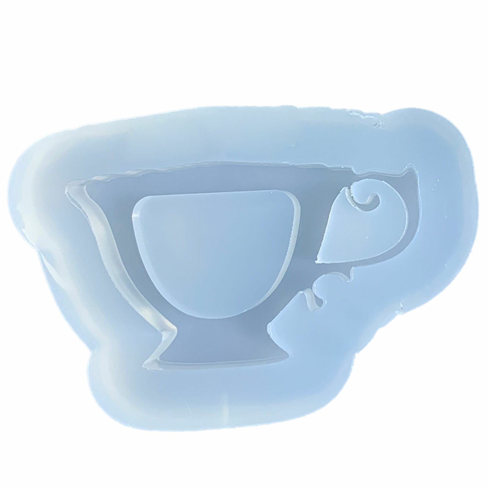 Форма для литья 'Чашка кофе с жидким песком' - удобный инструмент создания украшений из силикона и эпоксидной смолы