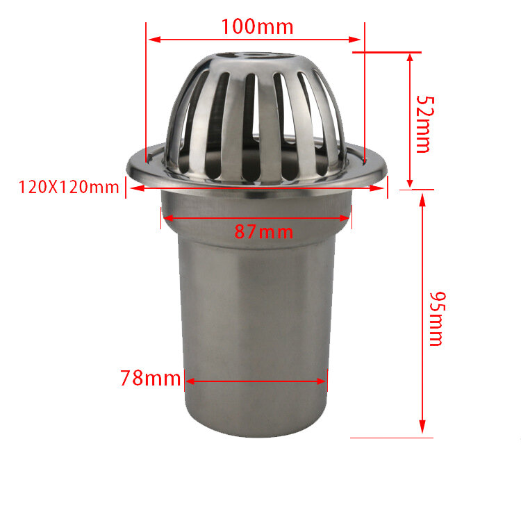 88-203MM пол/открытая крыша дренаж Садовая антиблокирующая напольная сливная крышка, антиблокирующая