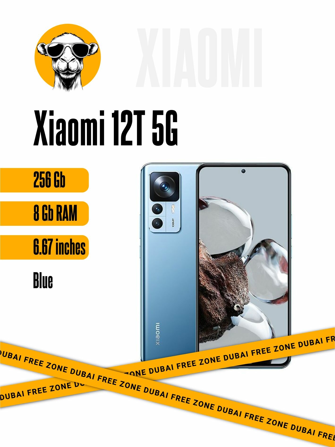 Смартфон Xiaomi 12T 8/256Gb Blue/Синий
