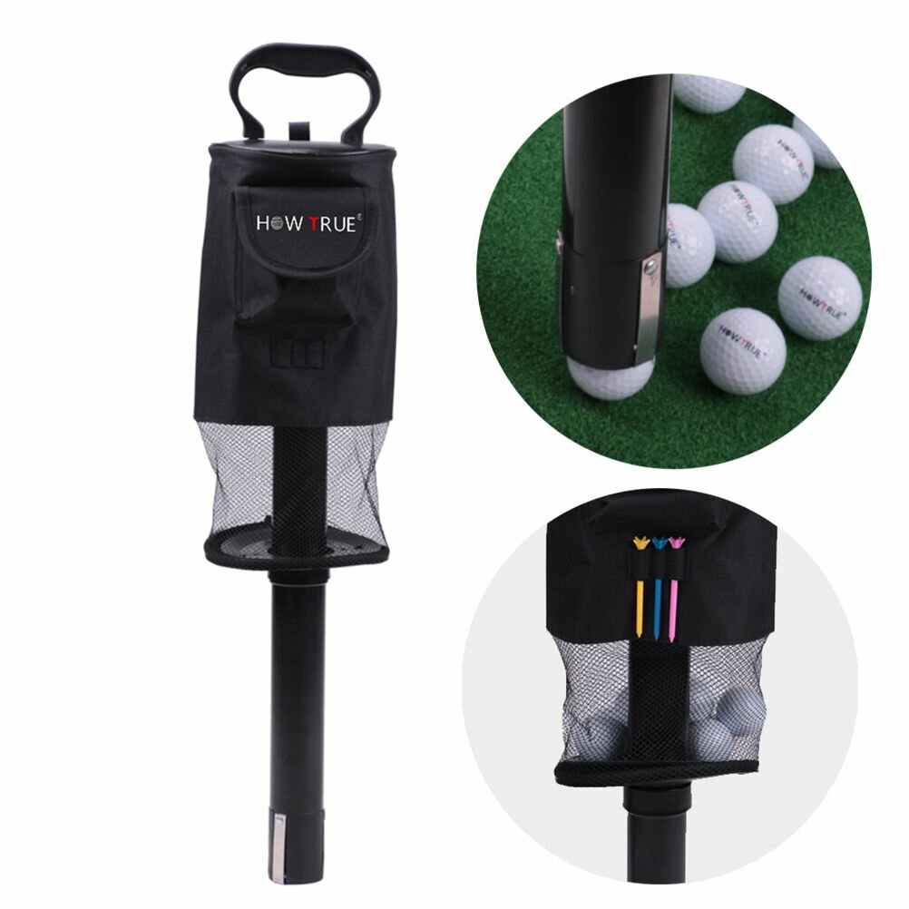 Портативная сумка для сбора мячей для гольфа Shag Bag со съемной трубкой, сборщик мячей для тренировок, удобный аксессуар для тренировок