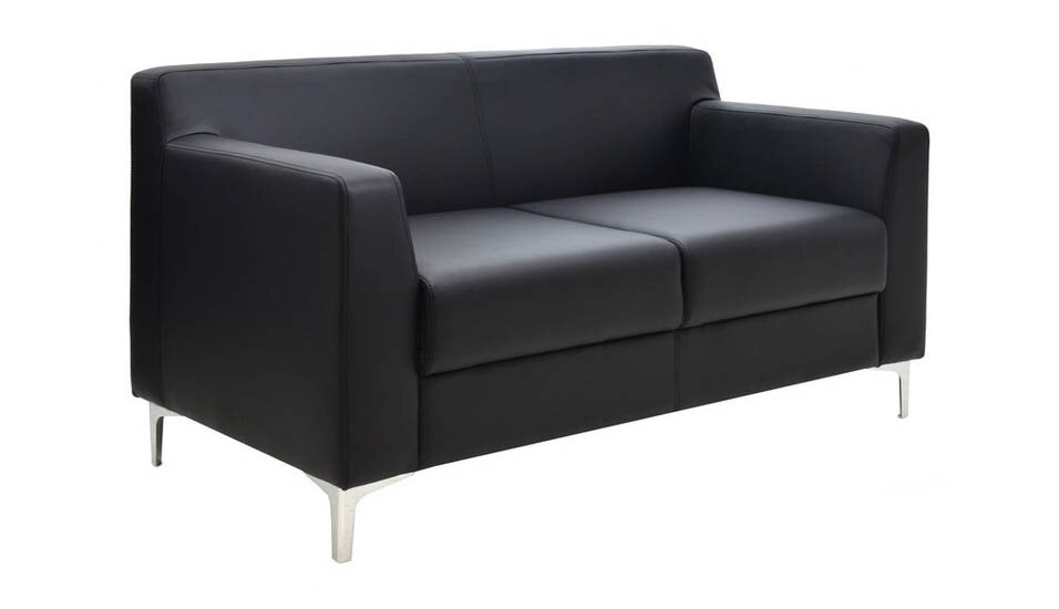 Двухместный диван Калипсо М-02/2 экокожа чёрная Oregon 16