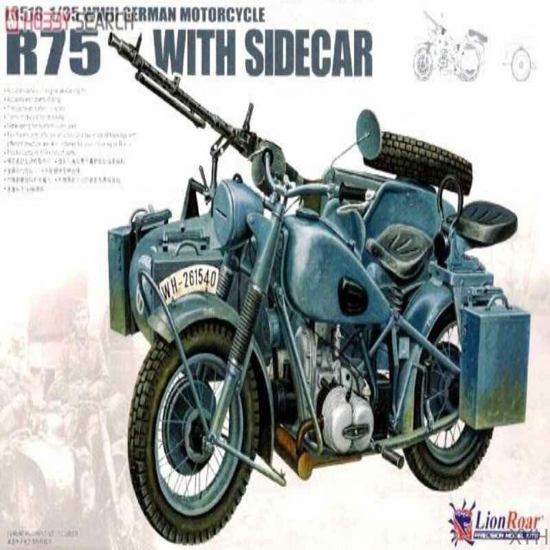 Great WaLL Hobby L3510 немецкий мотоцикл r75 с Sidecar 1 / 35 самолеты